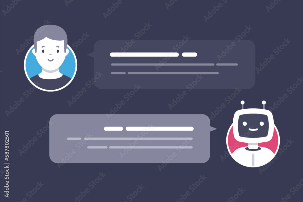 Computer screen showing AI chat bot responding to user's prompt ...