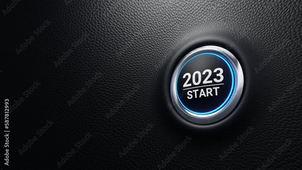 2023 Start push button animation, Start 2023 modern car button with ...