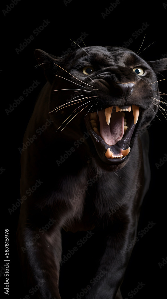 Angry Panther Animal