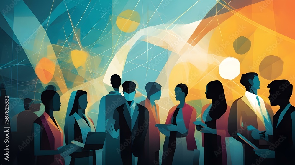 People from various cultural and ethnic backgrounds engaging in real ...