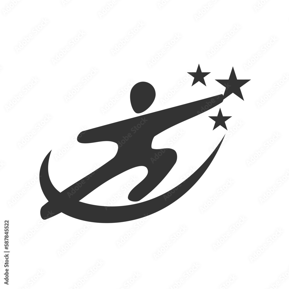 reach dream logo. template Icon Illustration Brand Identity. Isolated ...