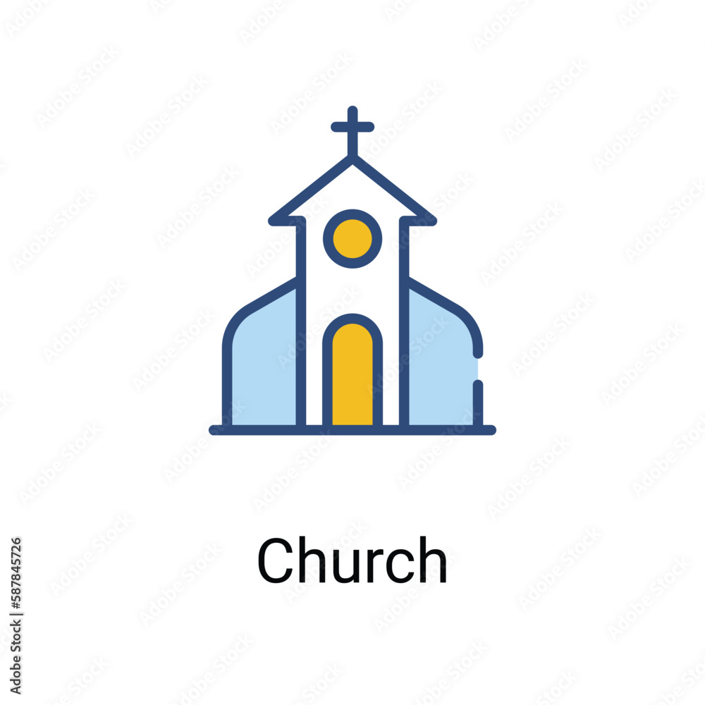 Church icon. Suitable for Web Page,Mobile,App,UI,UX and GUI design ...
