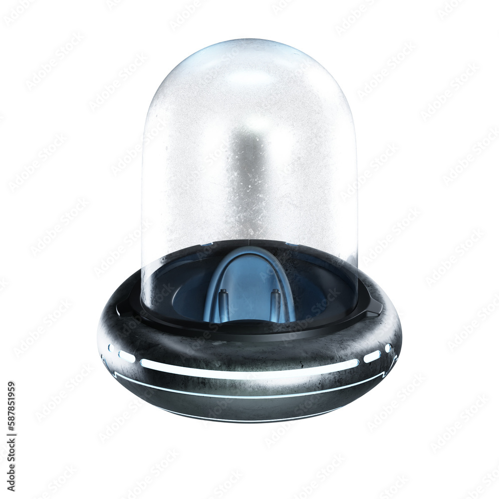 Alien UFO 3D CGI Render Stock Illustration | Adobe Stock
