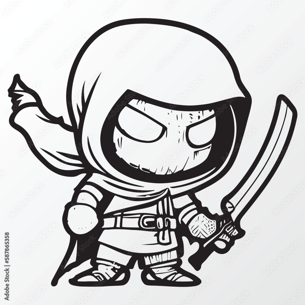 Cartoon skull character sketch in anime style Stock Vector | Adobe Stock