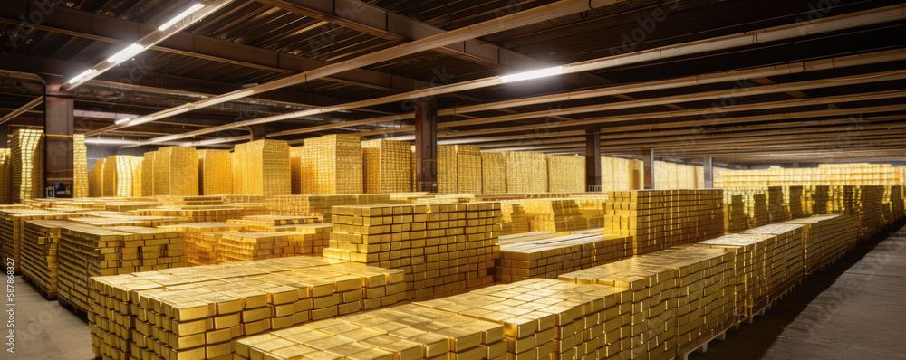 Federal gold resereve, or stashed away gold some where from from WWI or ...