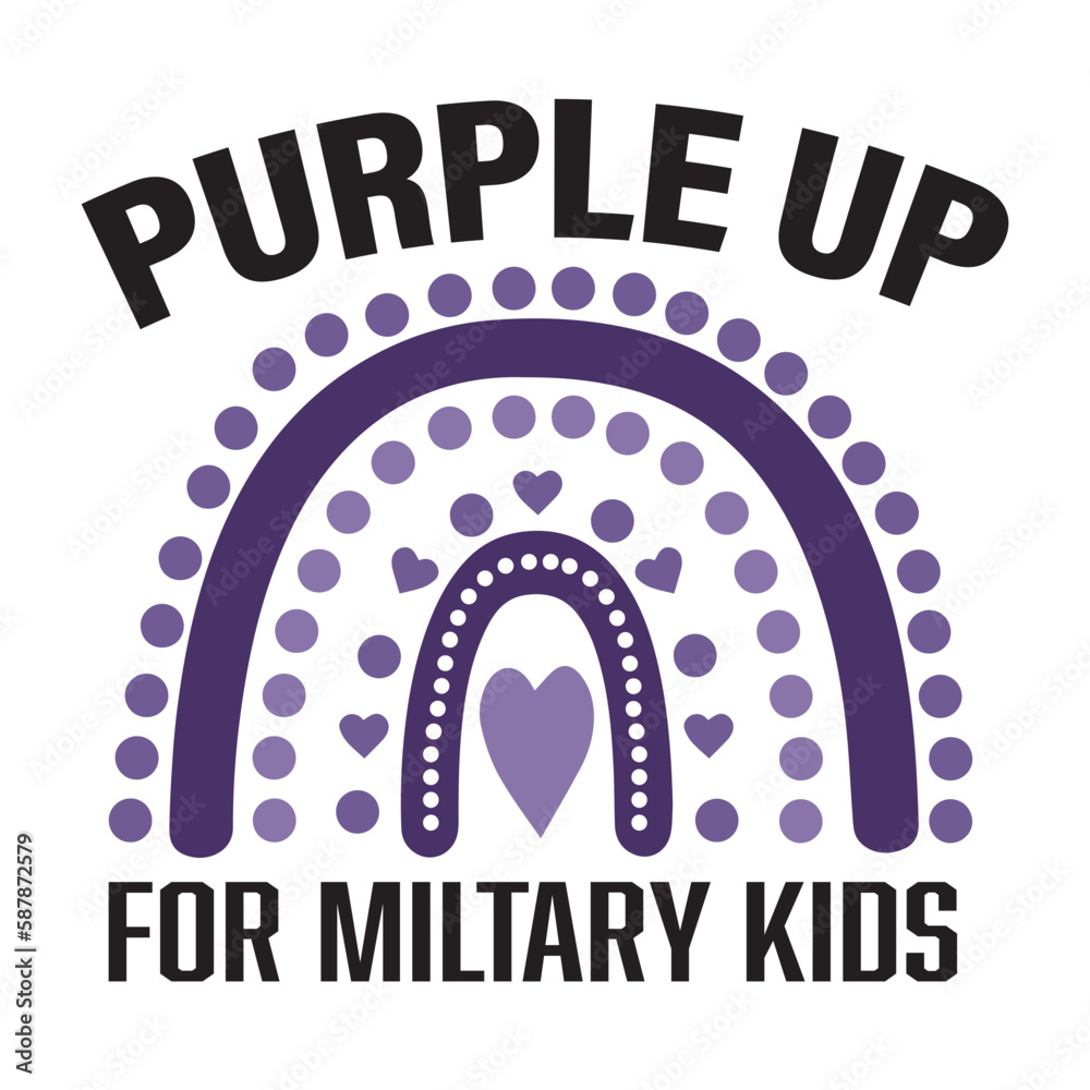 Purple Up For Military Kids Svg png Bundle, Purple Up USA flag SVG ...