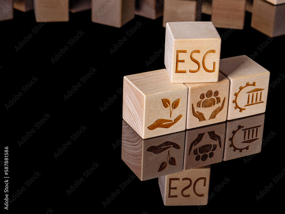 ESG symbols as a concept of environmental, social development and ...