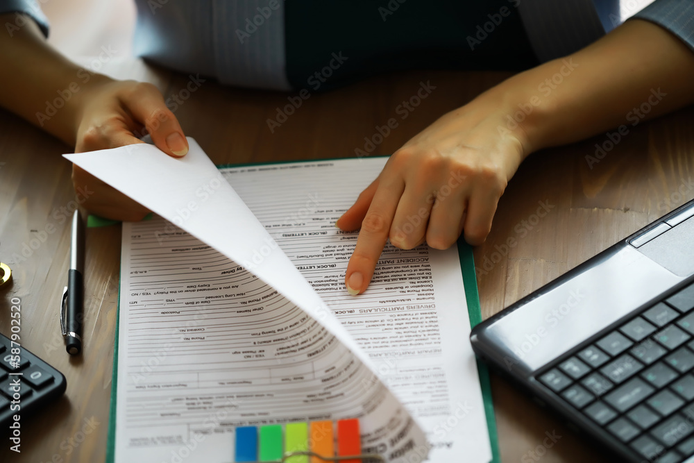 Start up learning for Document report business note in meeting room ...