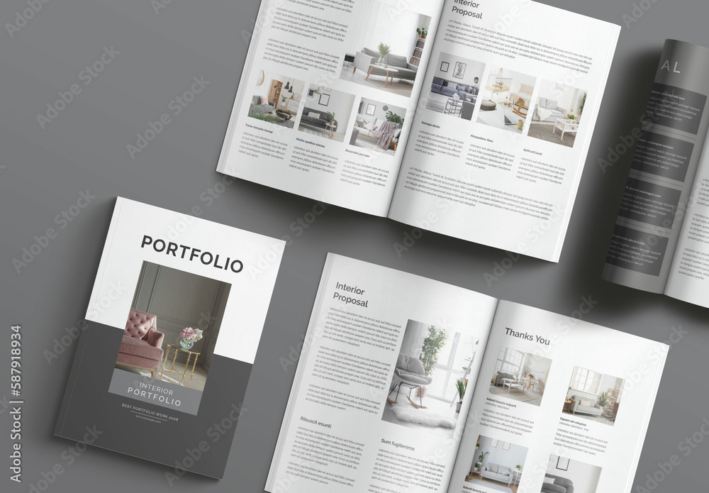 Portfolio Template Layout Stock Template | Adobe Stock