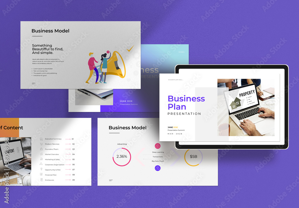 A_Multipurpose Presentation Layout Stock Template | Adobe Stock