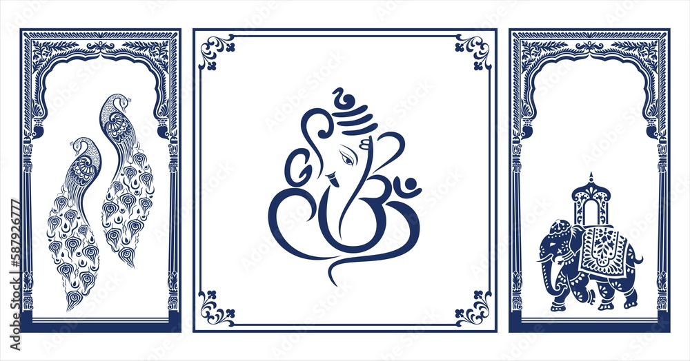 Hindu icons, Hinduism ,cultural heritage , India , Asia Stock ...