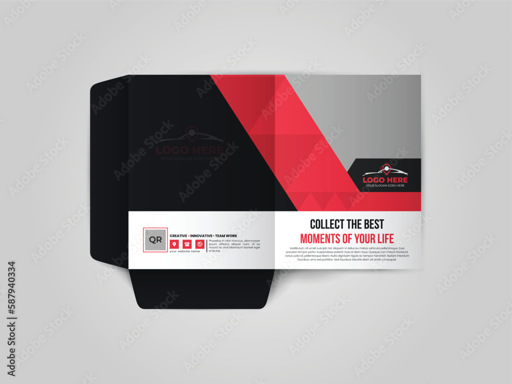Car Rental Presentation Folder design for brochure, catalogue, layout ...