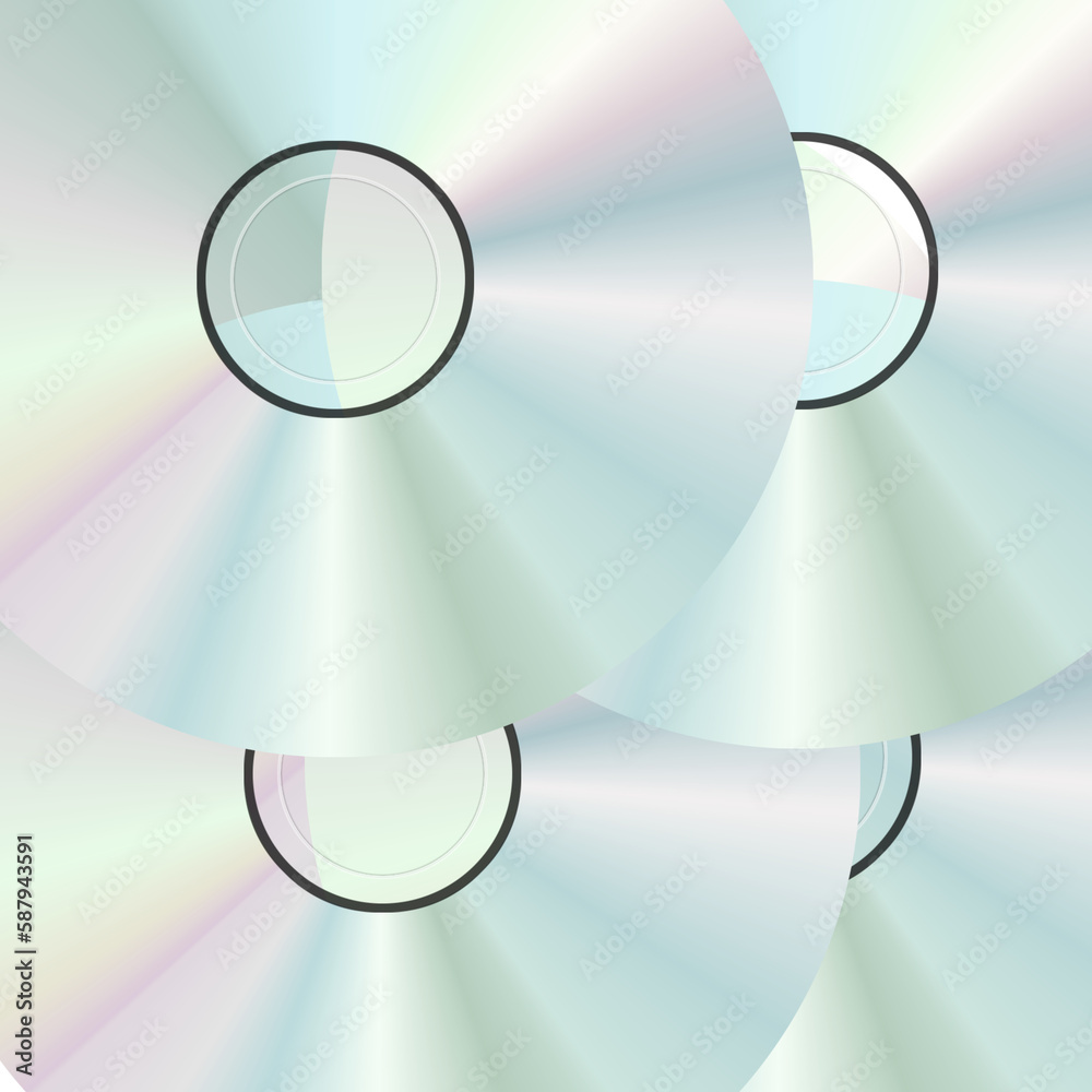 Rainbow texture of CD or DVD disc. Iridescent compact disc for ...