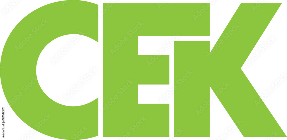 Letter CEK logo design on transparent background, CEK letter logo Stock ...