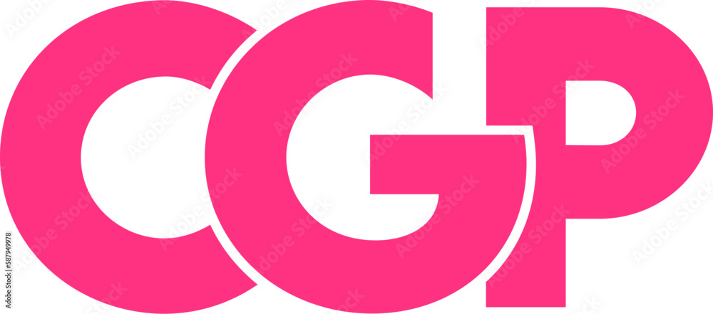 Letter CGP logo design on transparent background, CGP letter logo Stock ...