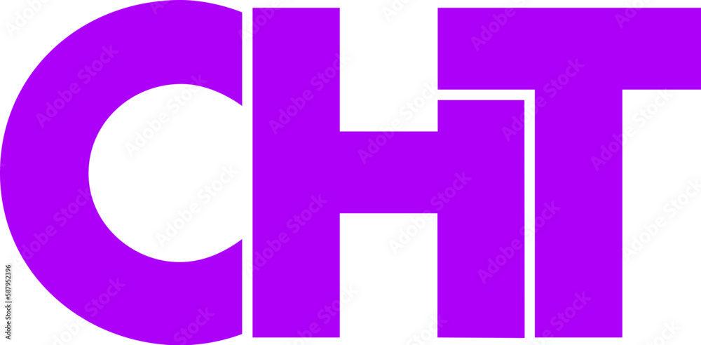 Letter CHT logo design on transparent background, CHT letter logo Stock ...