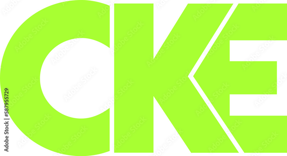 Letter CKE logo design on transparent background, CKE letter logo Stock ...