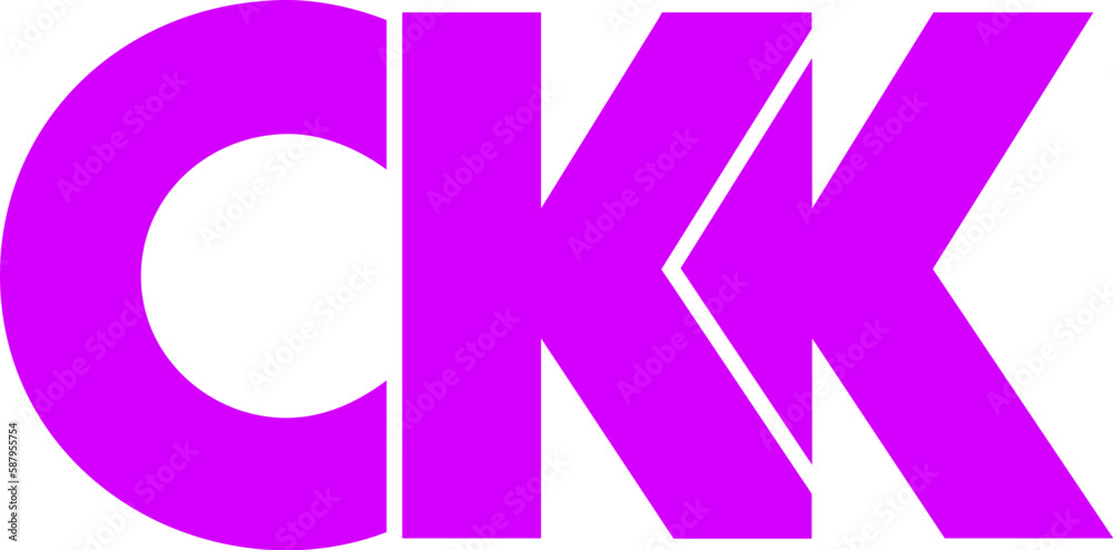Letter CKK logo design on transparent background, CKK letter logo Stock ...