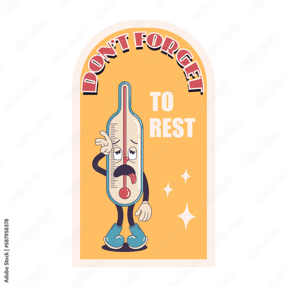 World health day stickers with slogans about taking care, don't forget ...