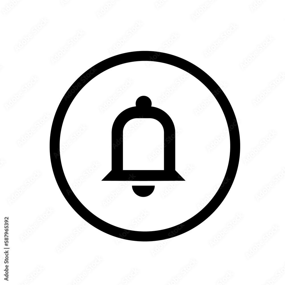 youtube bell icon notification black design template, subscribe bell ...
