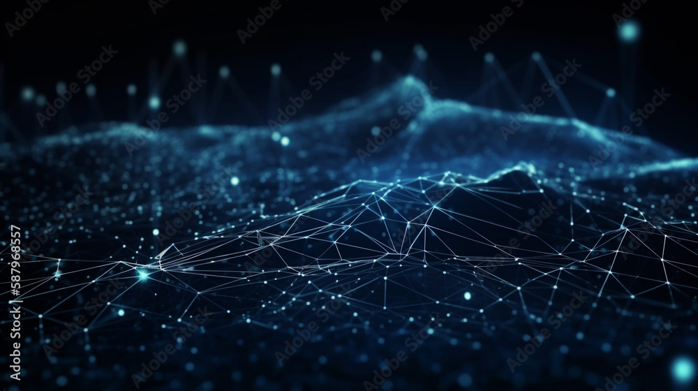 Big data visual information background. Technology futuristic ...