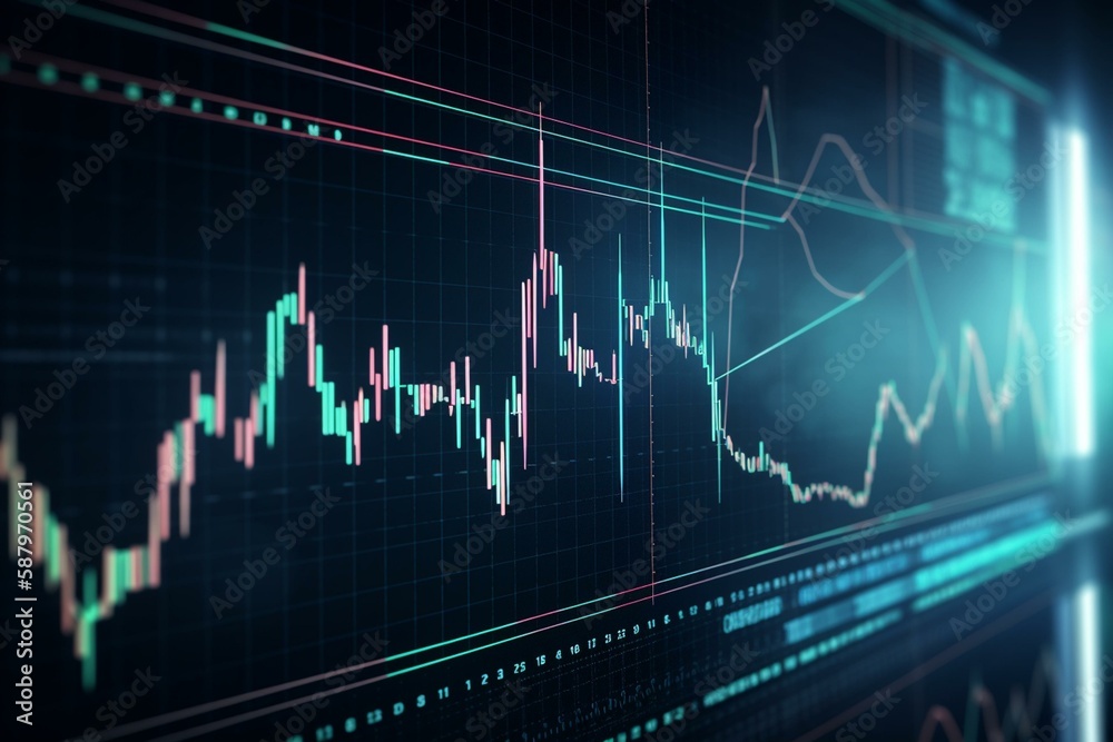 Graphs and charts showing technical analysis indicators, such as moving ... Graphs and charts showing technical analysis indicators, such as moving ...