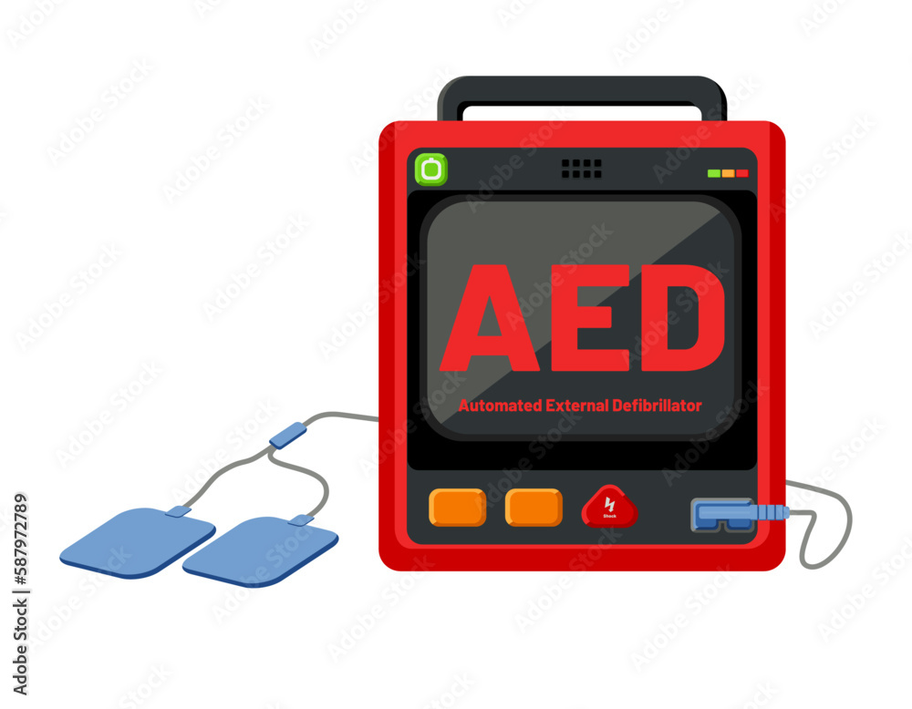 Automated external defibrillator (AED) is a portable electronic device ...
