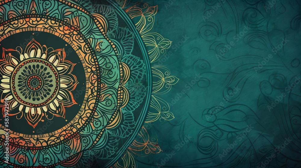 Mandala background, Wallpaper, Generative AI Stock Illustration | Adobe ...
