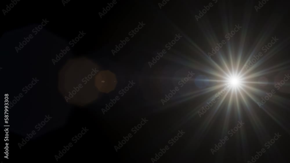 Lens flare for F1.8 Natural Lens Flare. Optical lens flare effect ...