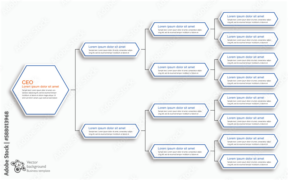Organization Chart #Vector Graphics Stock Vector | Adobe Stock