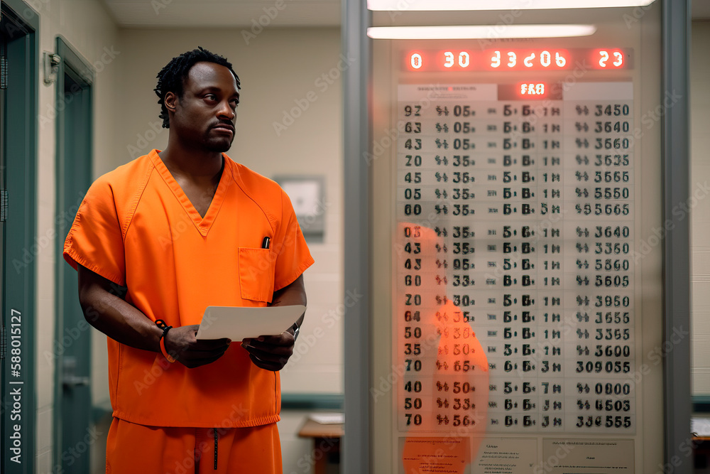 In a Police Station Arrested Man Getting Front-View Mug Shot. He's ... In a Police Station Arrested Man Getting Front-View Mug Shot. He's ...