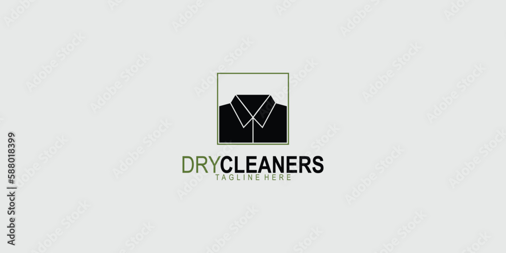 Simple dry clean logo design with modern style premium vector Stock ...