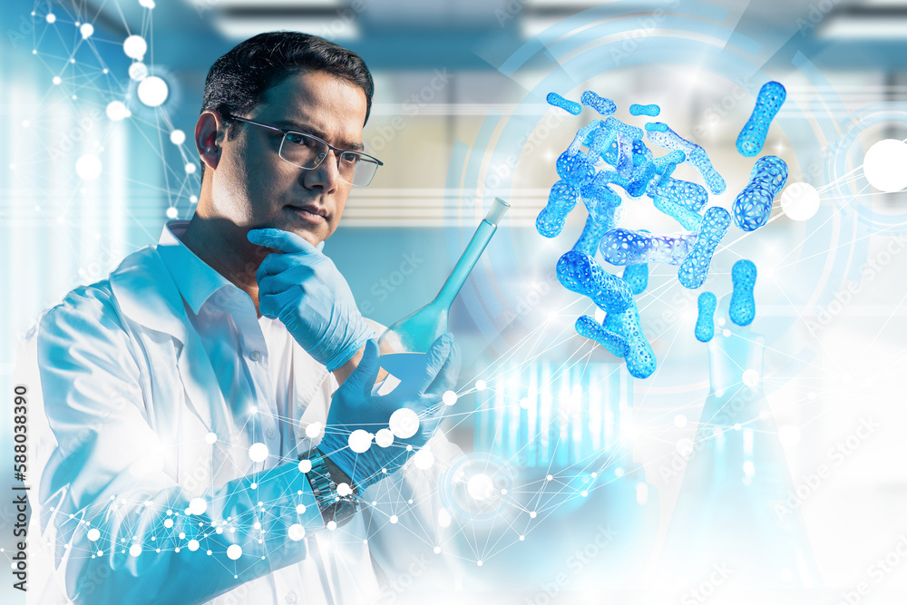 Foto de microbiome of human body. Probiotics in immune system ...