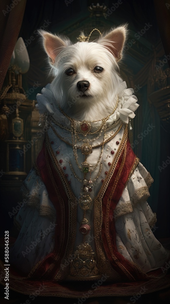 Chiot Jack Russell moelleux anthropomorphe mignon avec de grands yeux ...