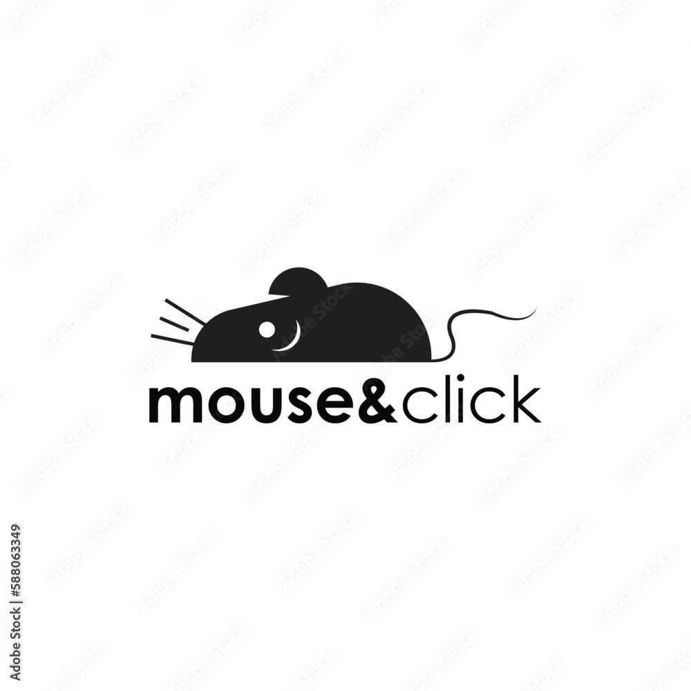 Mouse Click Logo Symbols Templates Stock Vector | Adobe Stock