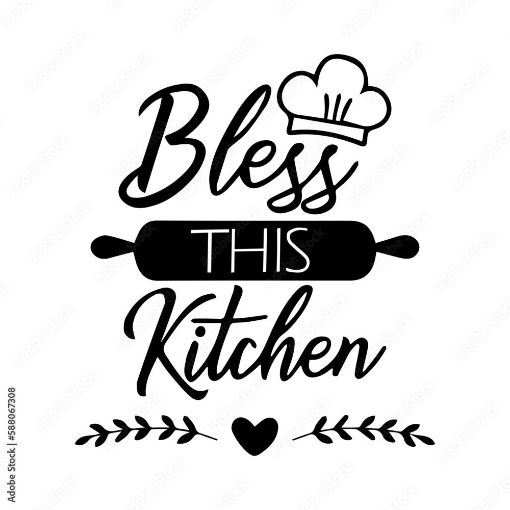 Bless This Kitchen SVG, Kitchen svg, png instant download, Kitchen ...