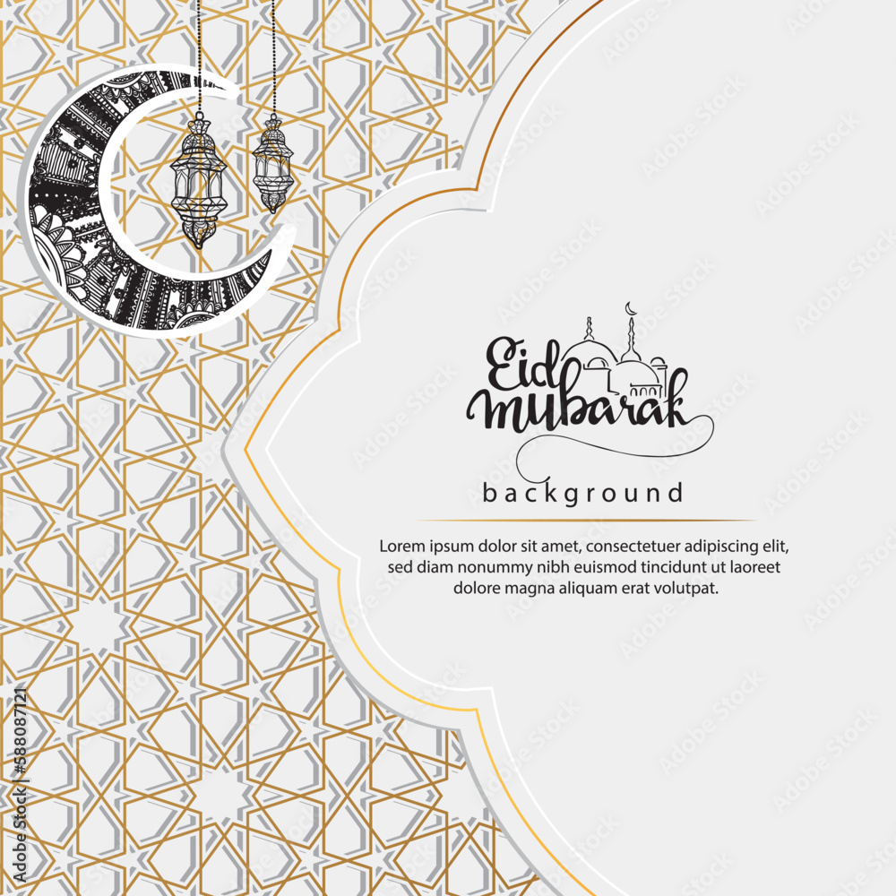 social media post template in square background with simple ornament ...