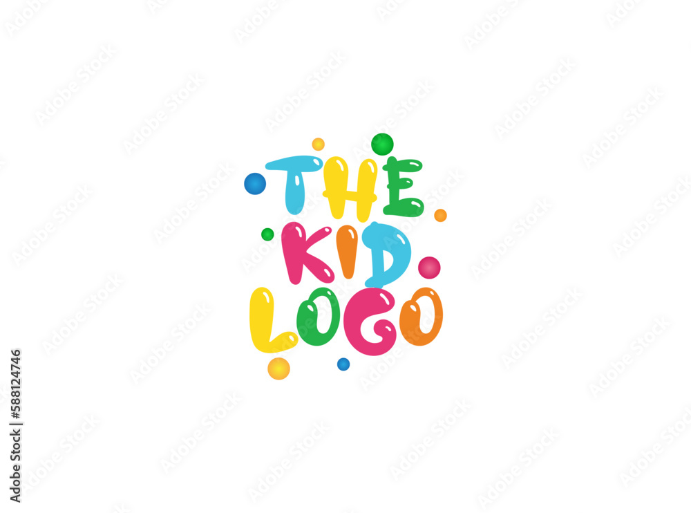 Play Club Logo Design with text for kids, Children paly logo design ...