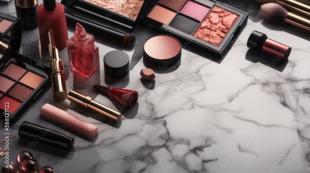 Sleek and sophisticated beauty-themed background with space for copy ...