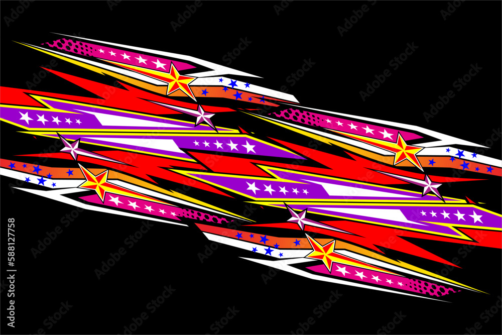 design vector racing background with a unique and cool line pattern ...