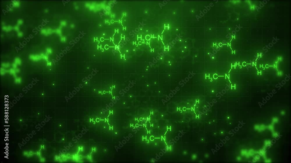 Chemistry Structure Background. Chemical Formula Structure Moving ...