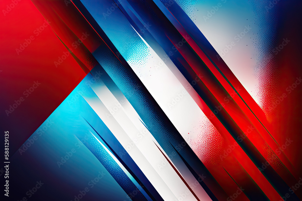 Abstract red white and blue patriotic background created with ...