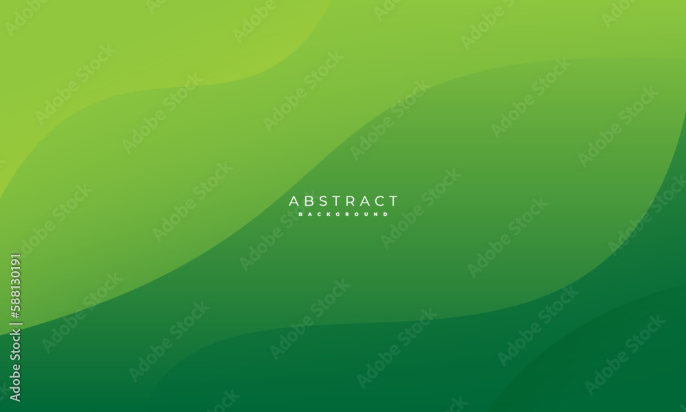 simple green background . modern wavy background style Stock Vector ...