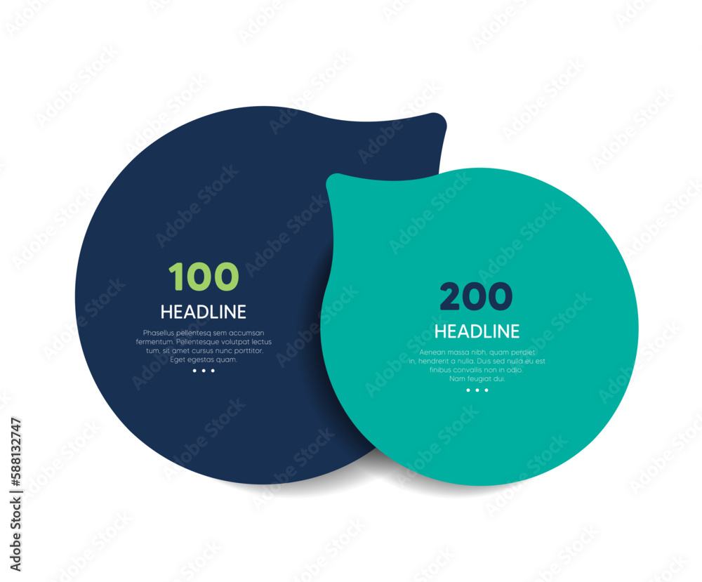 2 step template, banner, infographic, diagram, chart, column. Stock ...