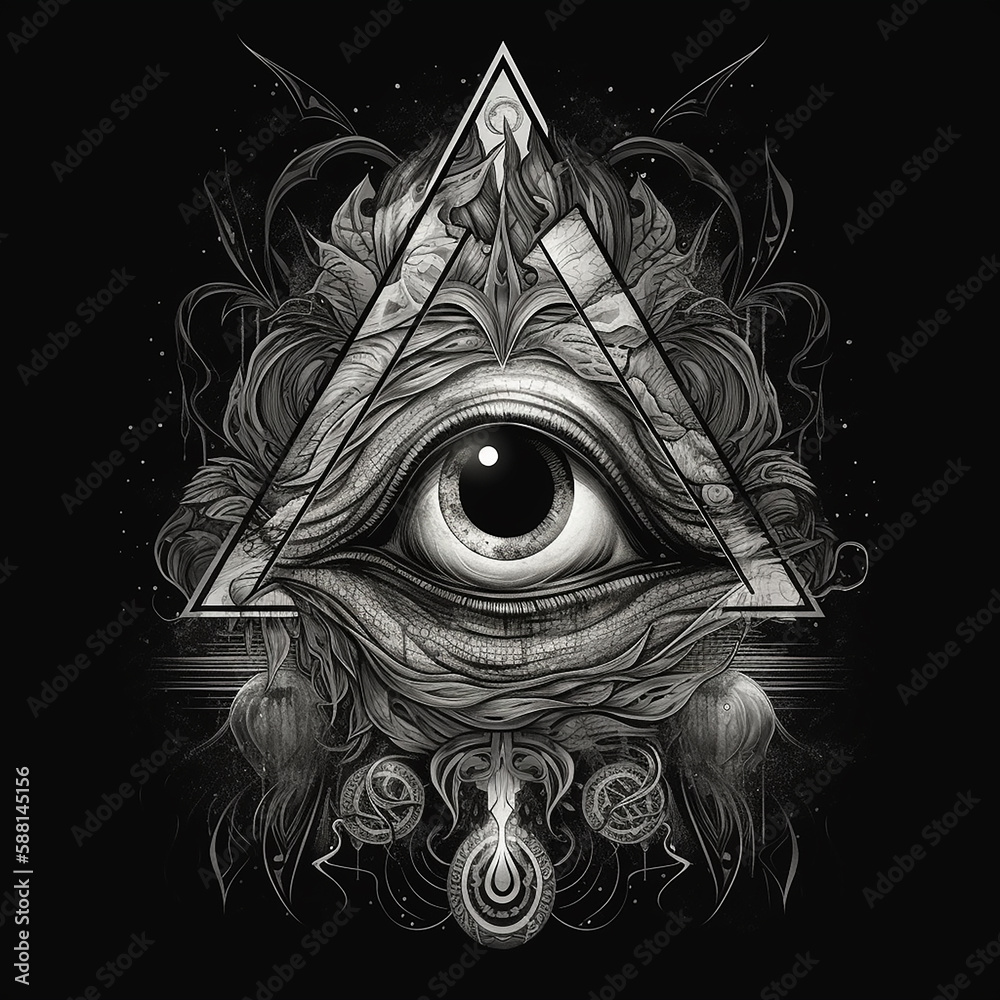 Stockillustratie Eye of the ancient Egyptian mythological god Horus ...