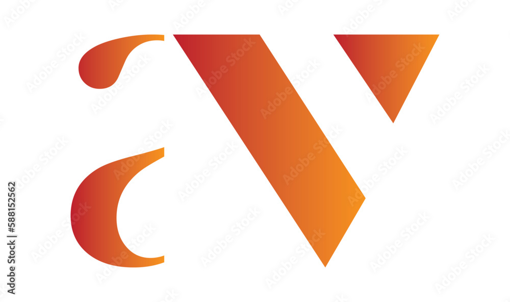 AV. Monogram of Two letters A&V. Luxury, simple, minimal and elegant AV ...