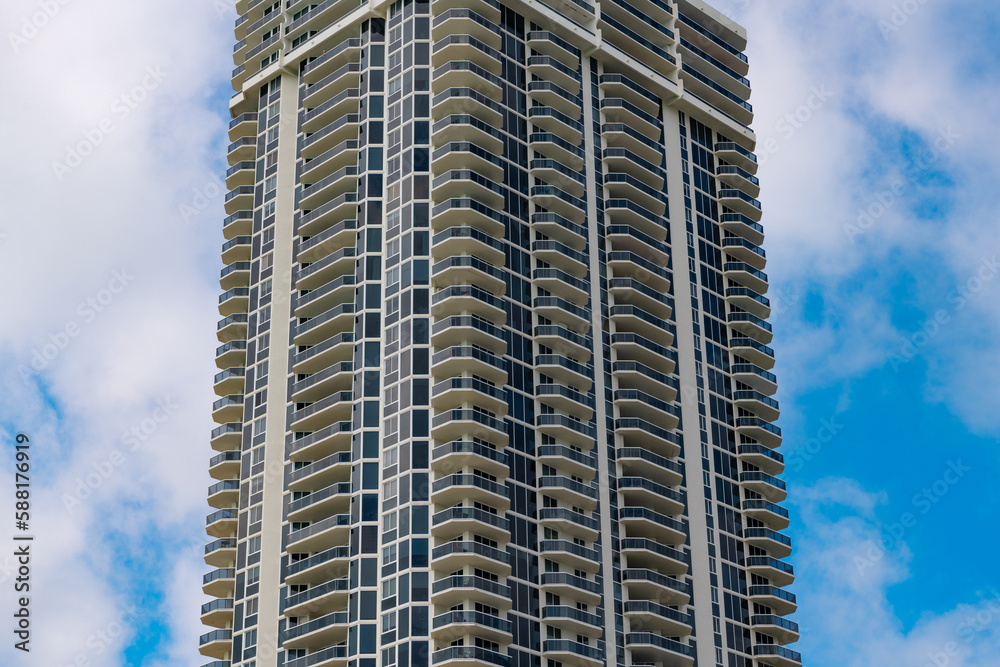 skyscraper architectural office building in miami. skyscraper ...