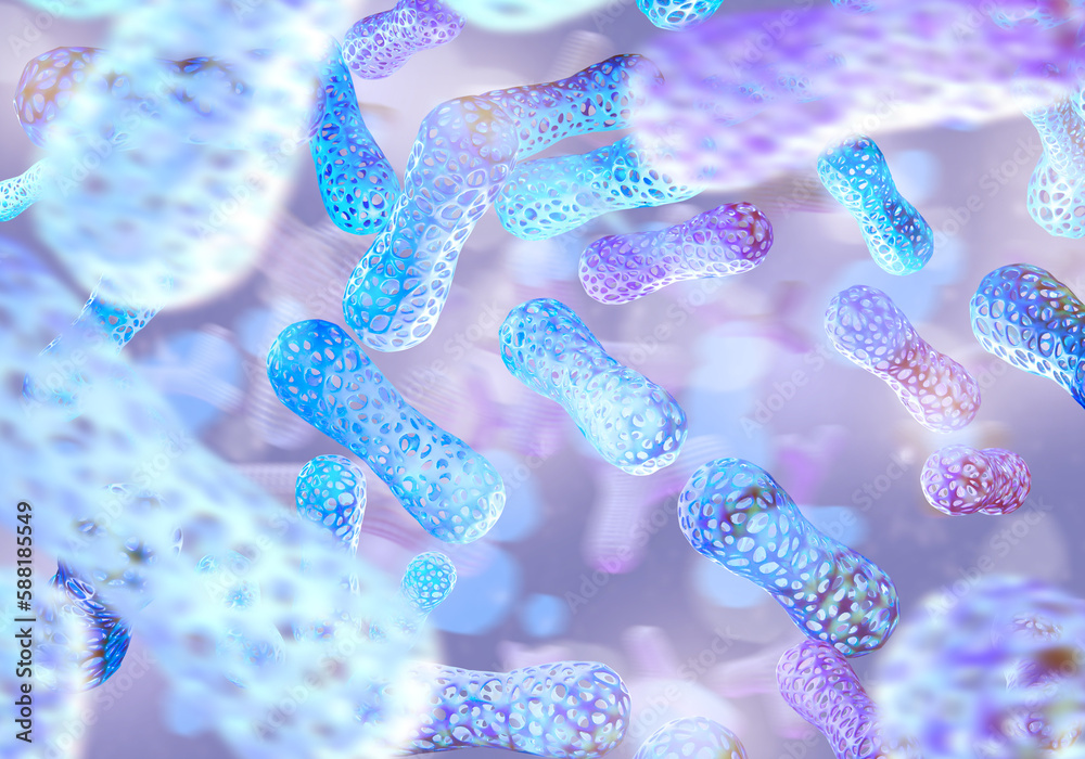 Probiotics background. Microbiome in human body. Probiotic immunity ...