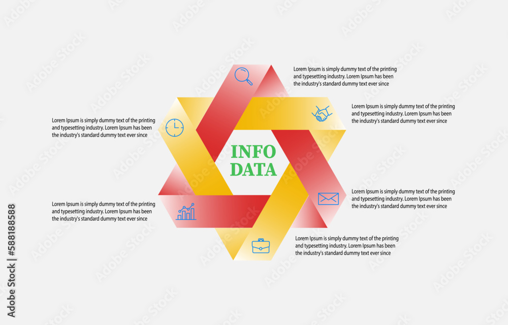 The 6-Step Triangular Infographic is a versatile, modern template ...