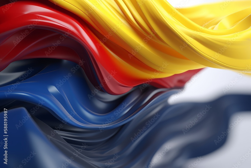 Romania's Flag Colors Meet Modern Minimalist Design: 3D Render & Unreal ...